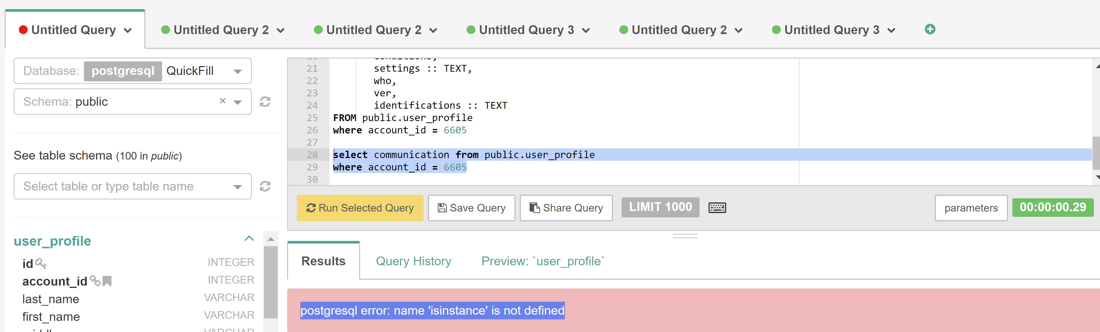 Error While Querying Jsob Column From Postgres · Issue 10008 · Apache