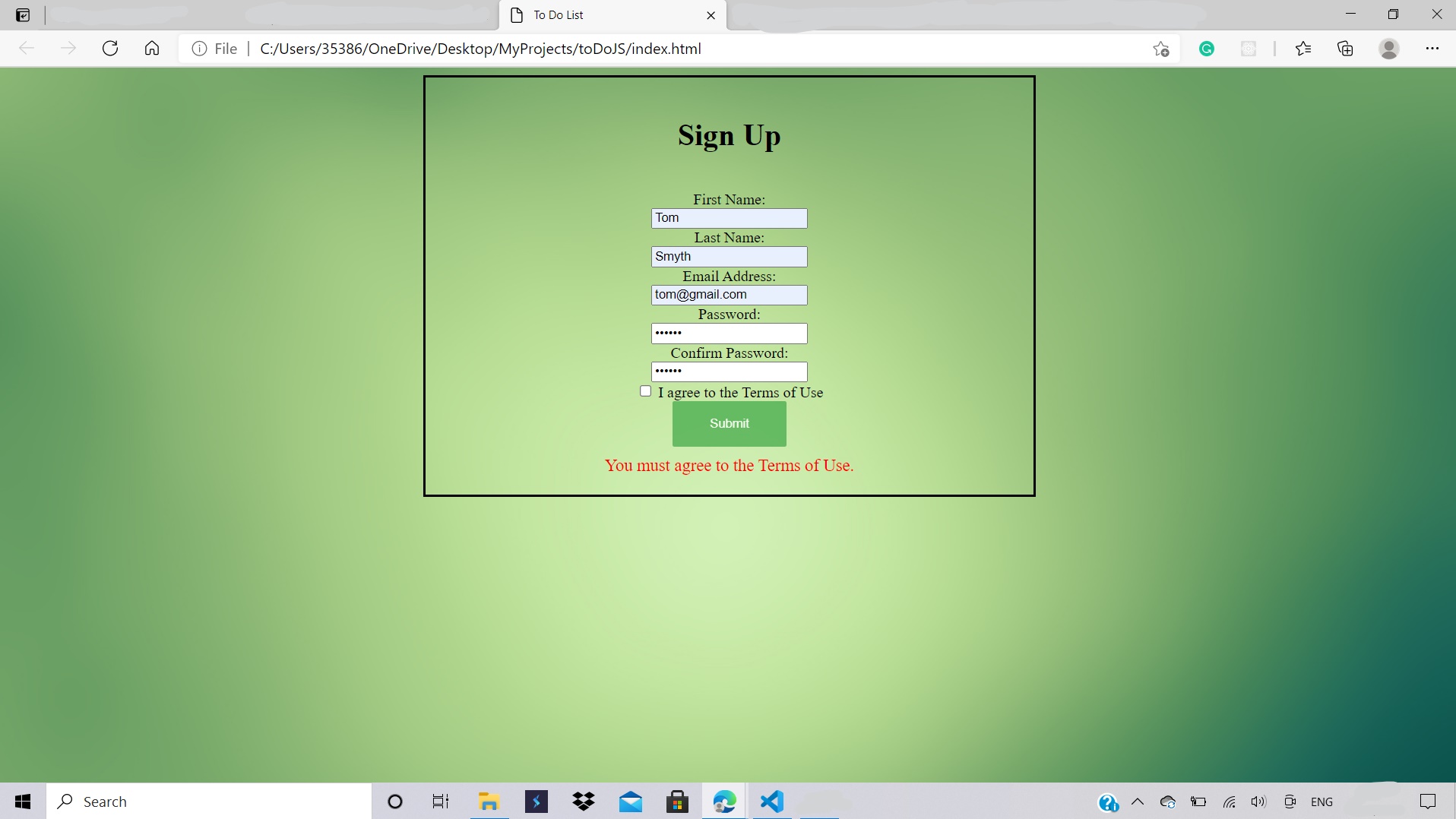 GitHub - RGeorge482/toDoJS
