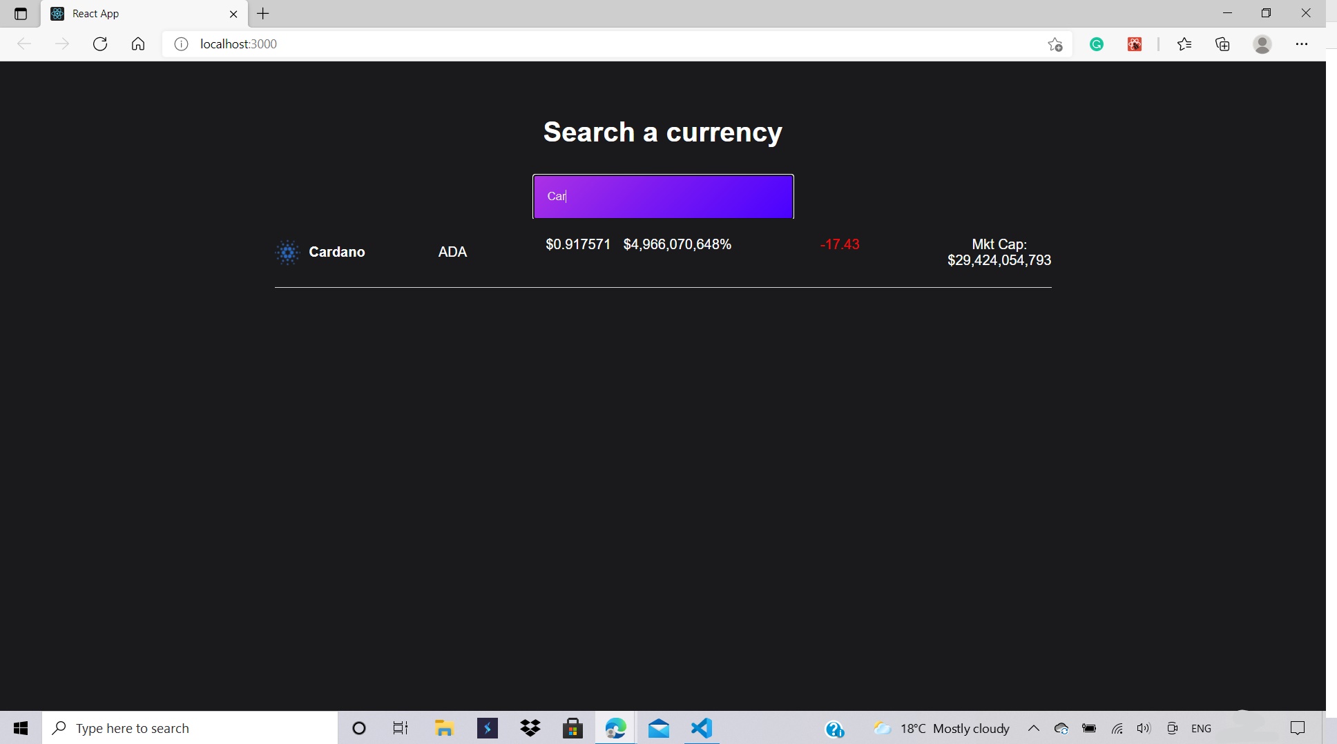 GitHub - RGeorge482/ReactCryptoCurrency