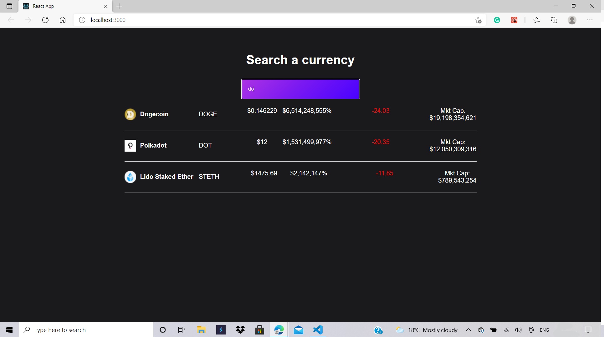 GitHub - RGeorge482/ReactCryptoCurrency