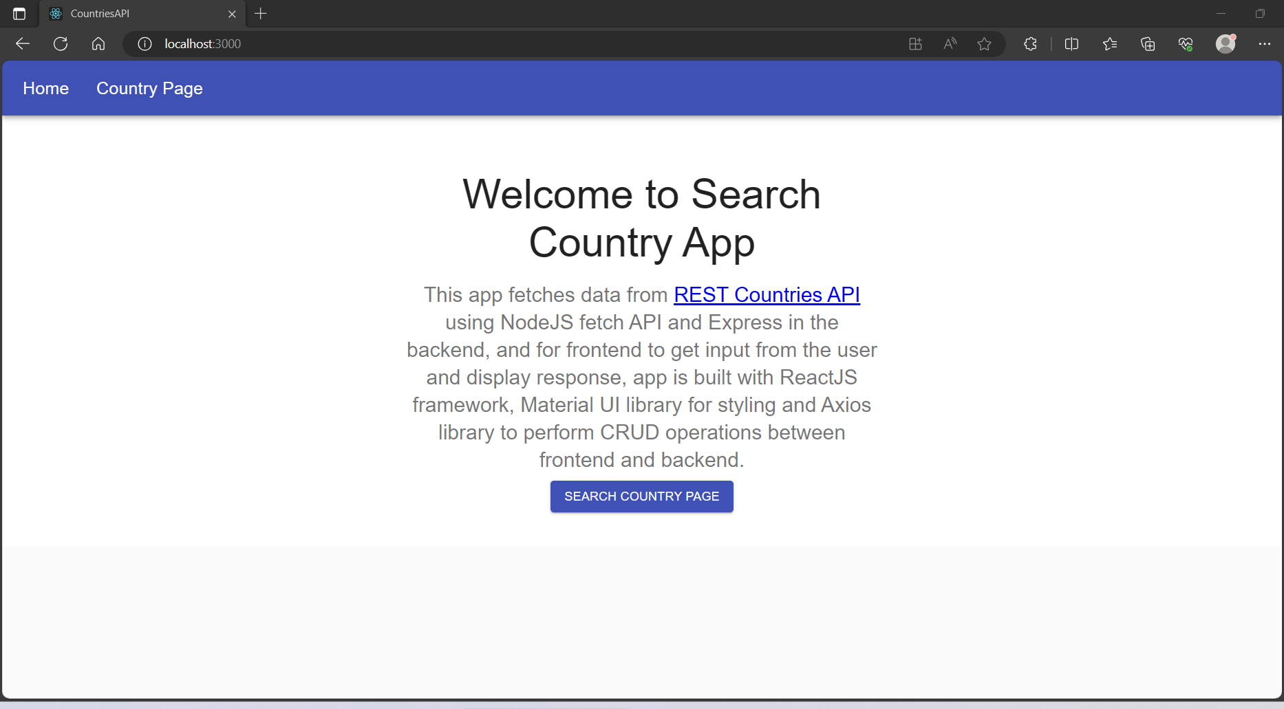 GitHub - RGeorge482/countries-api