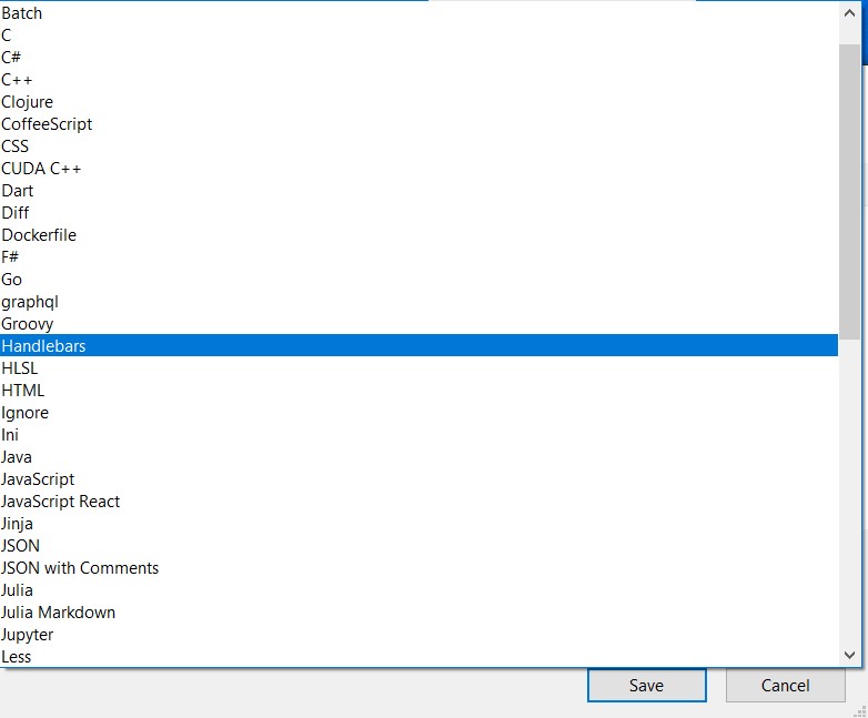 Finding the desired file extension by typing first two or three letters ...