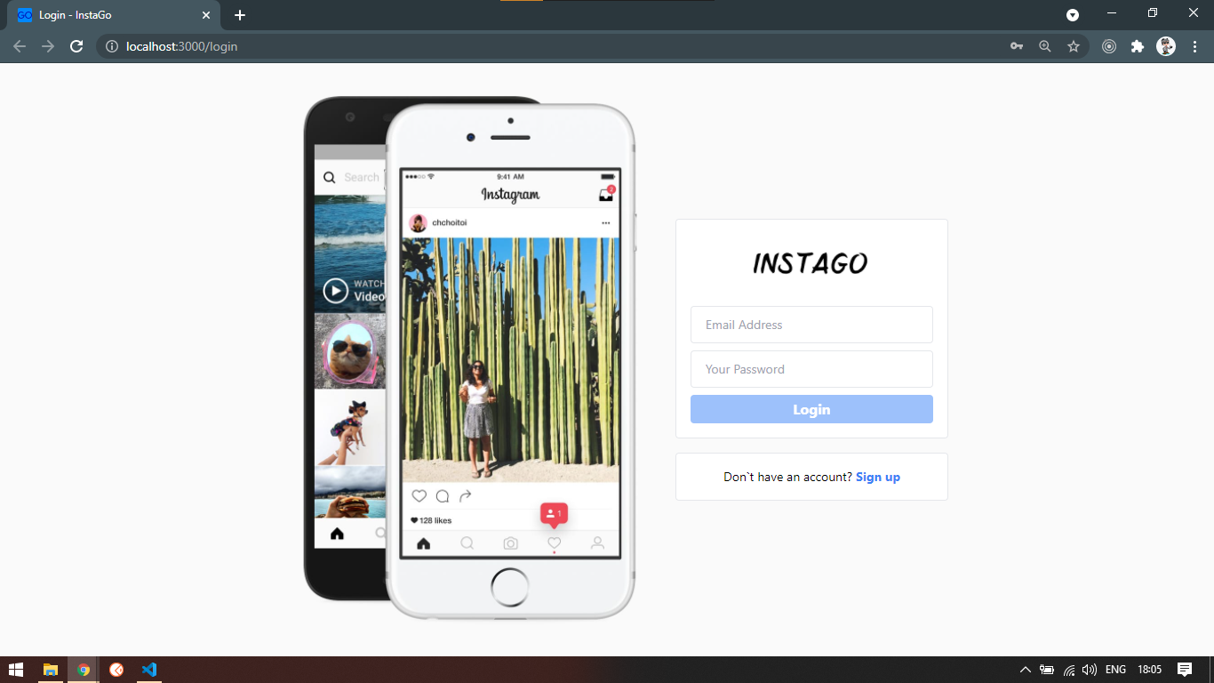 GitHub - notGonim/instaGo: instago is a social media app that memic for instagram built using react