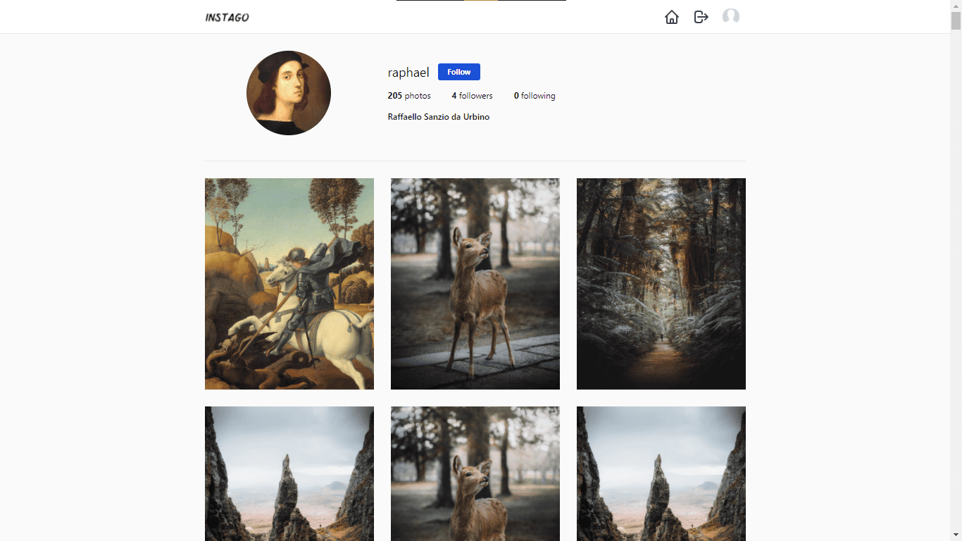 GitHub - notGonim/instaGo: instago is a social media app that memic for instagram built using react