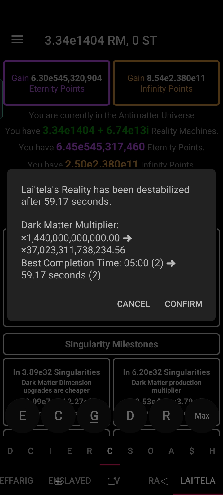 Lai'tele Destabilisation Reward to be shown in scientific notation on pop up · Issue #514 ...