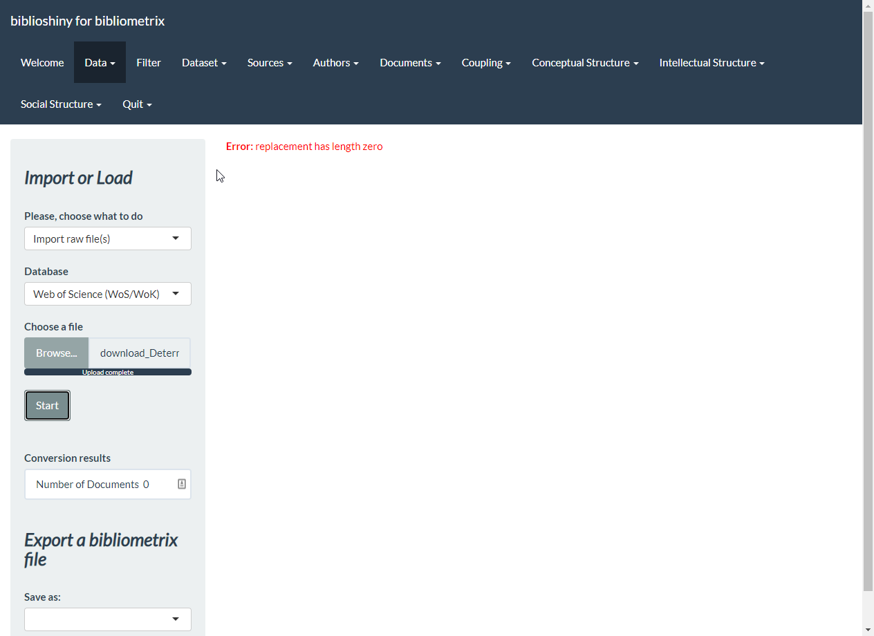 More debug info on import/load problems? · Issue #166 · massimoaria/bibliometrix · GitHub