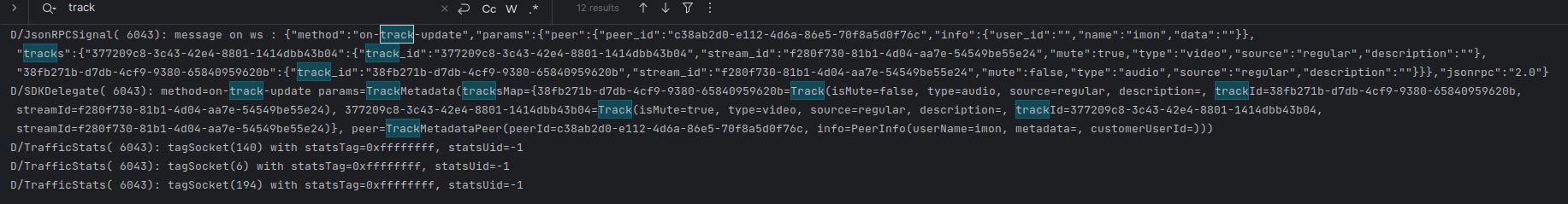 do not reveive onTrackUpdate · Issue #1417 · 100mslive/100ms-flutter · GitHub