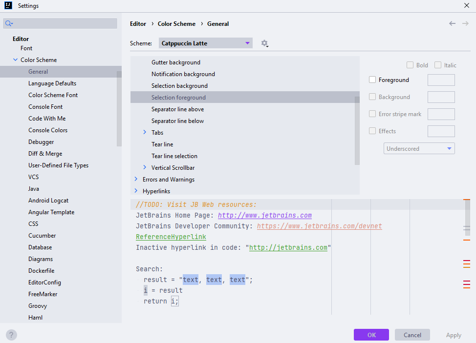 Highlighting comments makes them unreadable · Issue #24 · catppuccin/jetbrains · GitHub