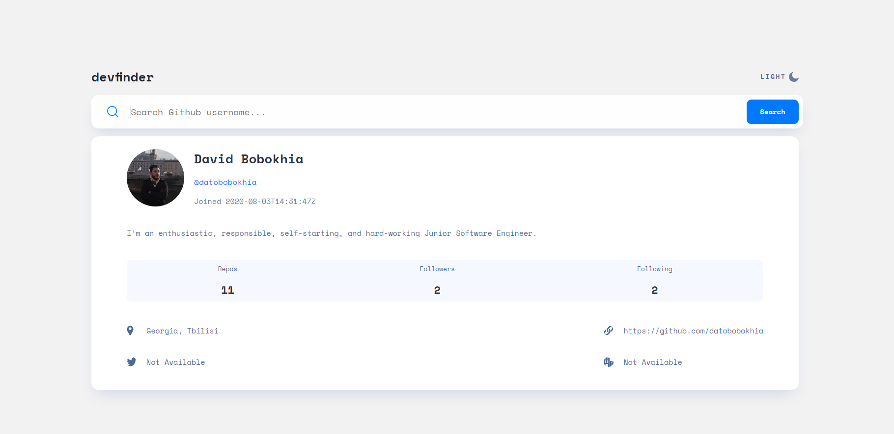 GitHub - datobobokhia/github-user-search-app