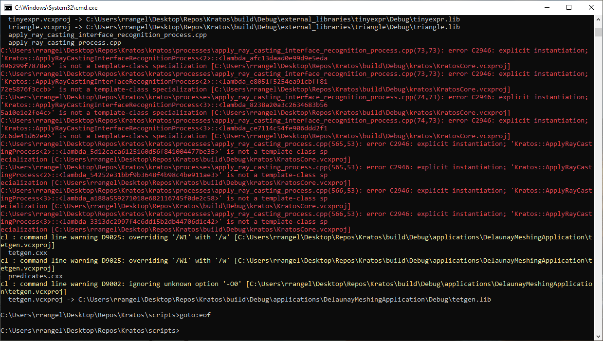 Compilation Failing · Issue #11062 · KratosMultiphysics/Kratos · GitHub