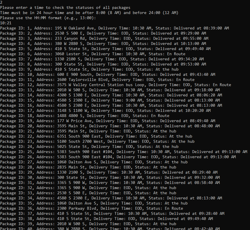GitHub - butalidn/Delivery-Package-Project: Project for Data Structures and Algorithms II