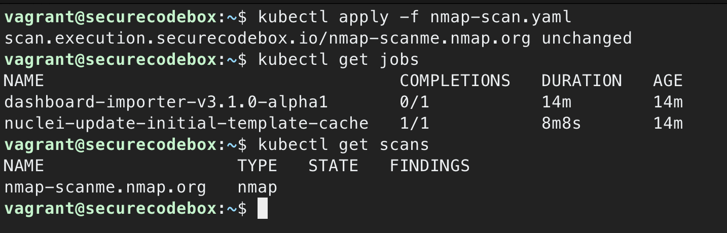 Jobs not starting in Vagrant setup · Issue #975 · secureCodeBox/secureCodeBox · GitHub