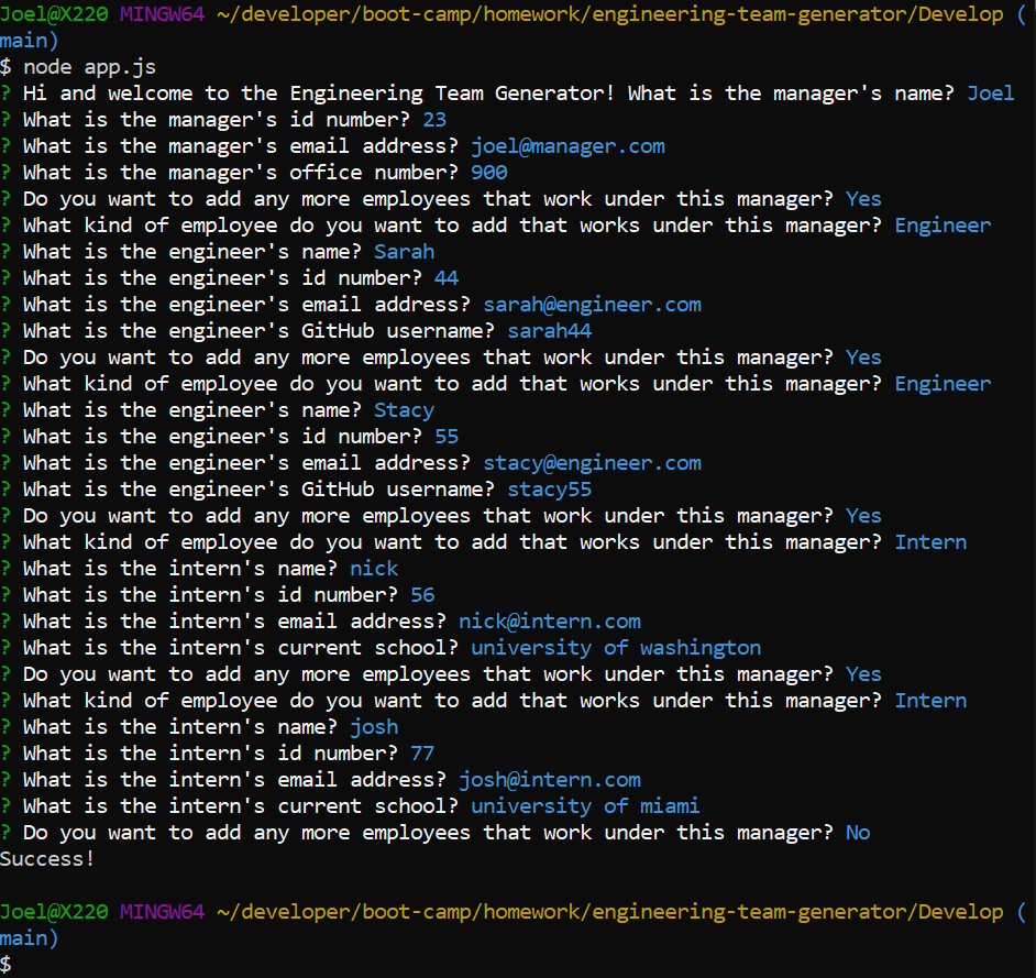 GitHub - jre23/engineering-team-generator: A command-line interface app ...