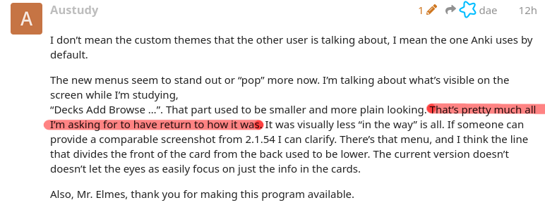 Pending UI improvements · Issue #2313 · ankitects/anki · GitHub