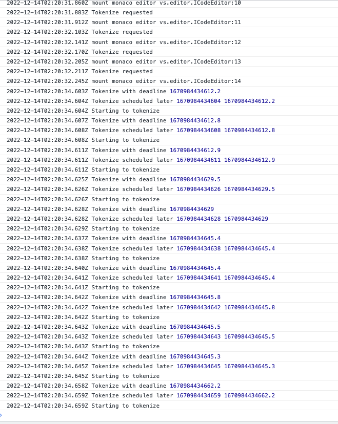 [Feature Request] Add public API to allow configuring the tokenization delay · Issue #3464 ...