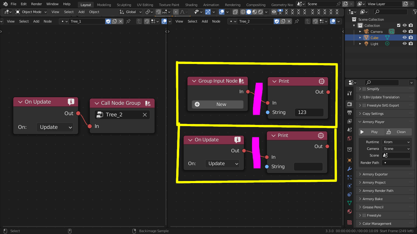 Call group input node automatically cuts input socket link if linked ...