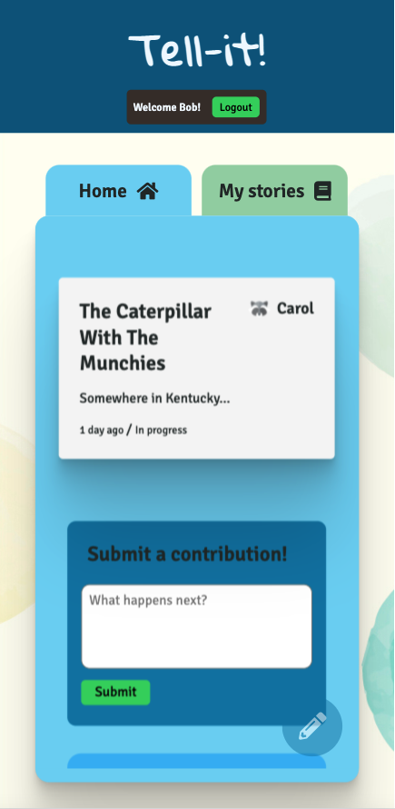 GitHub - IrvHenri/tell-it: An app that lets you write a story and lets ...
