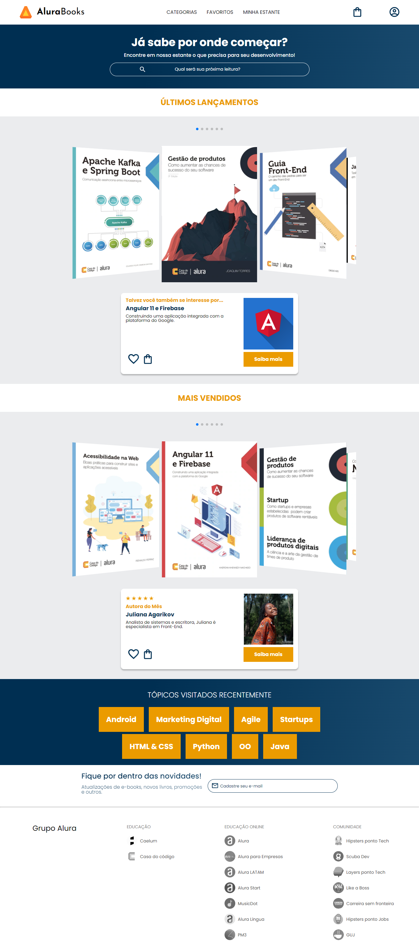 GitHub - devArthurF/alura-books: Projeto realizado durante o cruso responsividade mobile-first ...