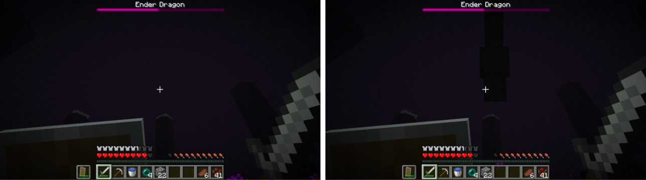 [Bug] Ender dragon's model disappears when facing different angles in ...