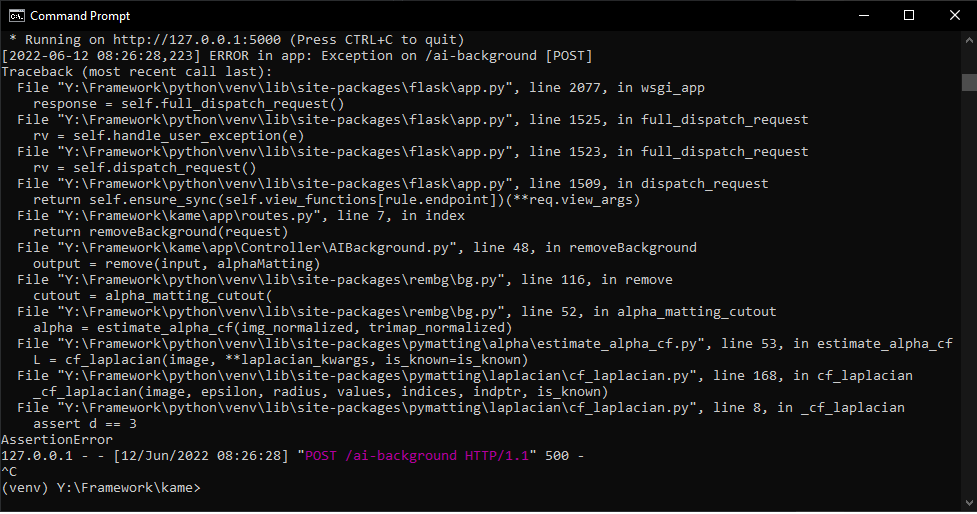 Error Use Alpha Matting As Library · Issue 251 · Danielgatis Rembg