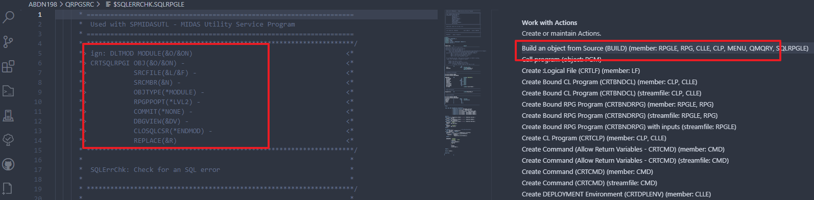 Define compile command in source · Issue #257 · codefori/vscode-ibmi · GitHub