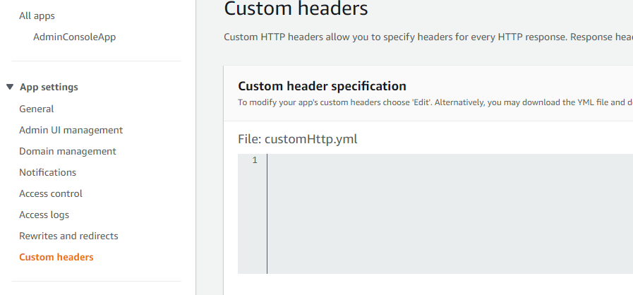 Failed To Set Custom Headers When Deploying From S3 · Issue 1415 · Aws Amplifyamplify Hosting