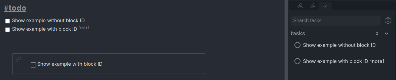 Checklist displays block IDs unformatted · Issue #133 · delashum/obsidian-checklist-plugin · GitHub