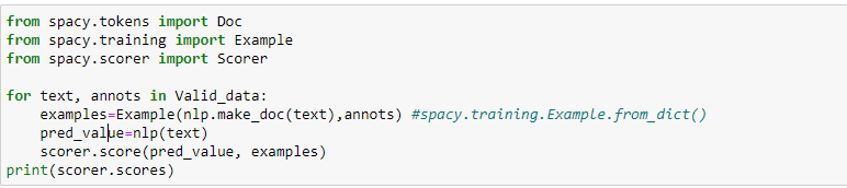 Spacy V3 Example Object For Scorer Function · Explosion Spacy · Discussion 8897 · Github
