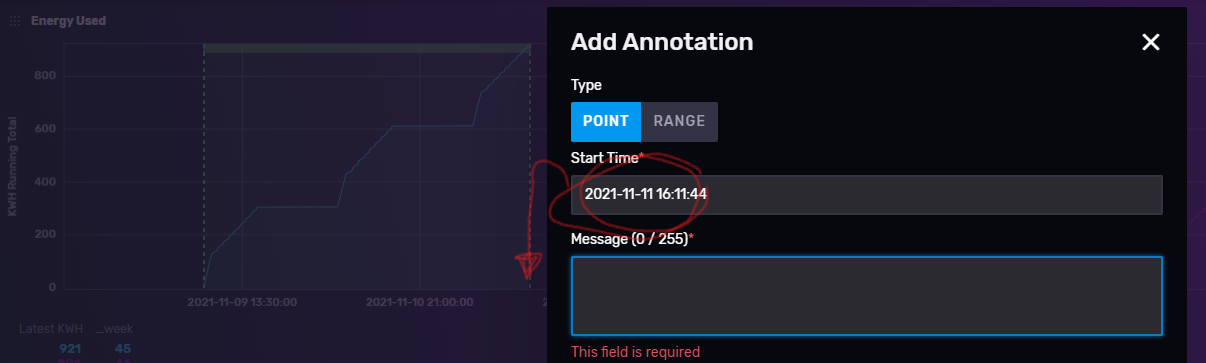 Annotations disappear if range doesn't fully encompass existing data or straddles a date change ...