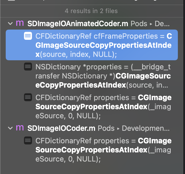 CGImageSourceCopyPropertiesAtIndex Leak · Issue #3494 · SDWebImage/SDWebImage · GitHub