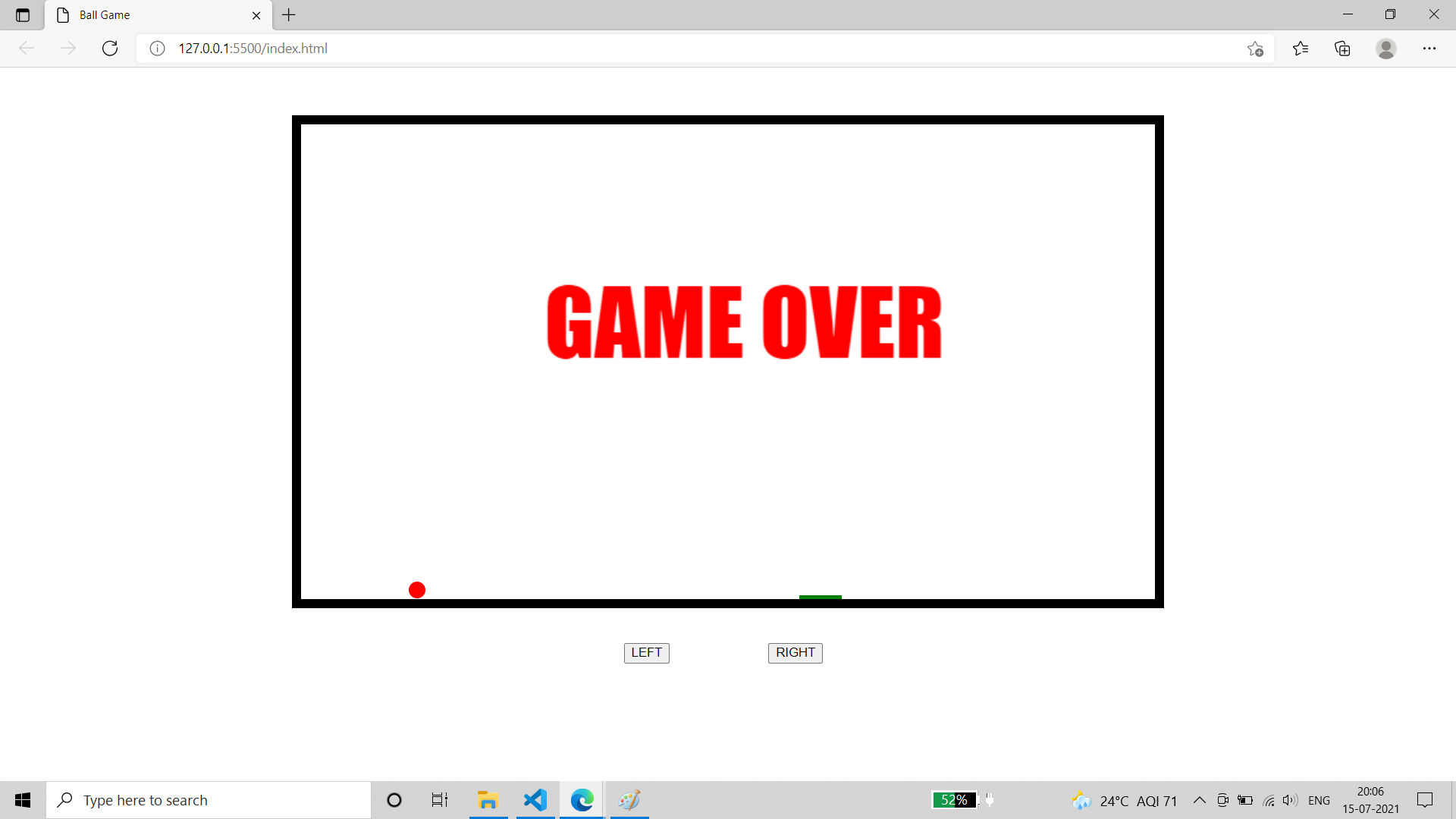 Github Shivamkumar 00 Your Usual Ball Game A Simple Ball Game Built