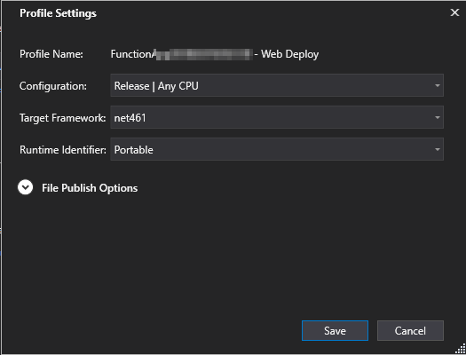 Wrong Region Deploying Precompiled Function From Vs 2017 Issue 720