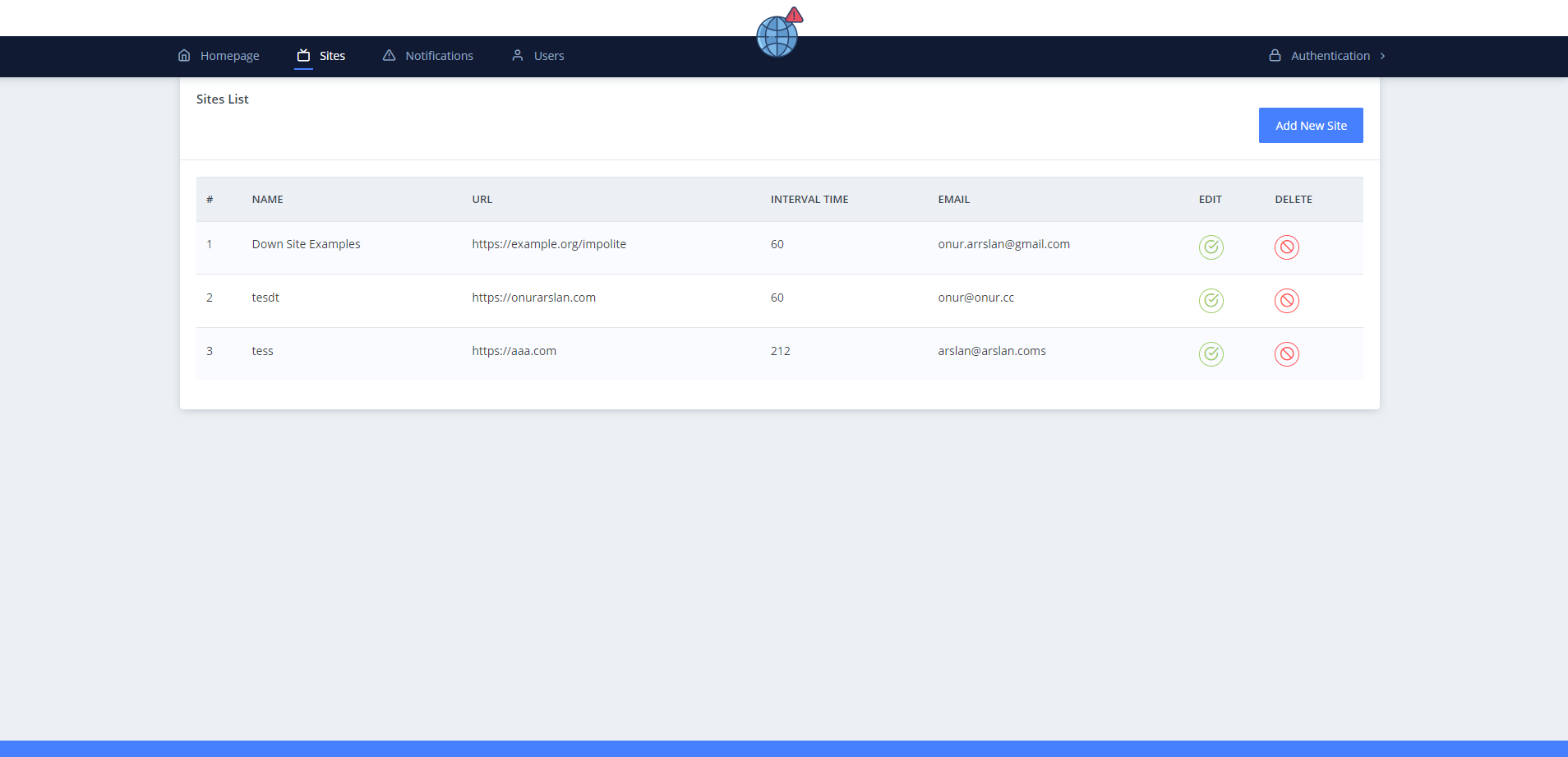 GitHub - arslanonur/DowntimeAlerter: Downtime Alerter .net core mvc application for Invicti