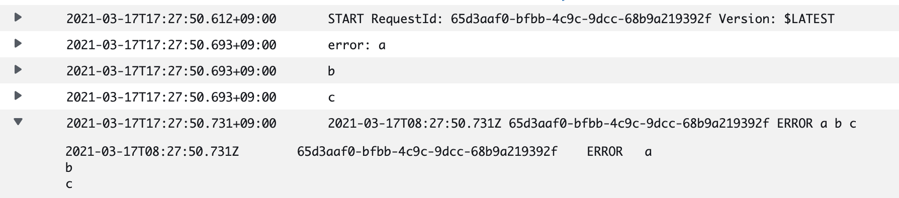 Can winston write a multiline log in one transaction? (CloudWatch) · Issue #1895 · winstonjs ...
