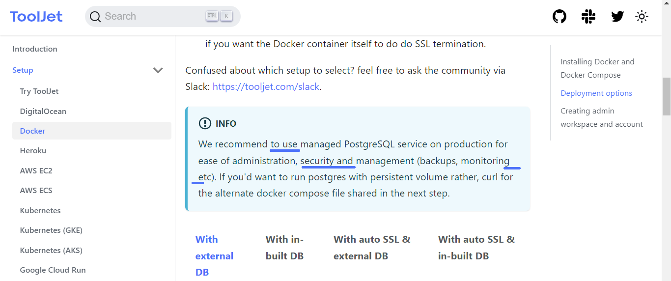 Docs Errors In Docker Setup Doc · Issue 4488 · Tooljettooljet · Github 5063