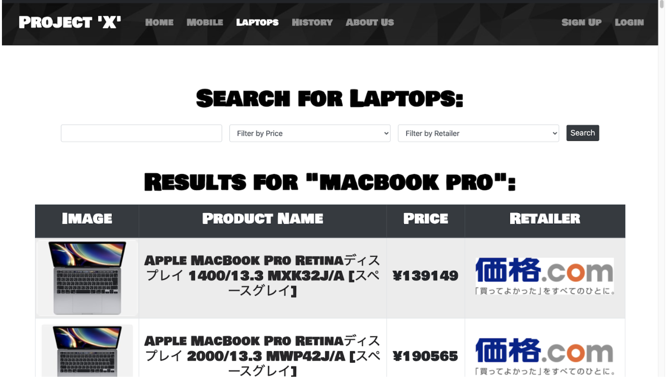 GitHub - debashishsahoo/project-x-django: ProjectX is a user-friendly tool that displays laptops ...