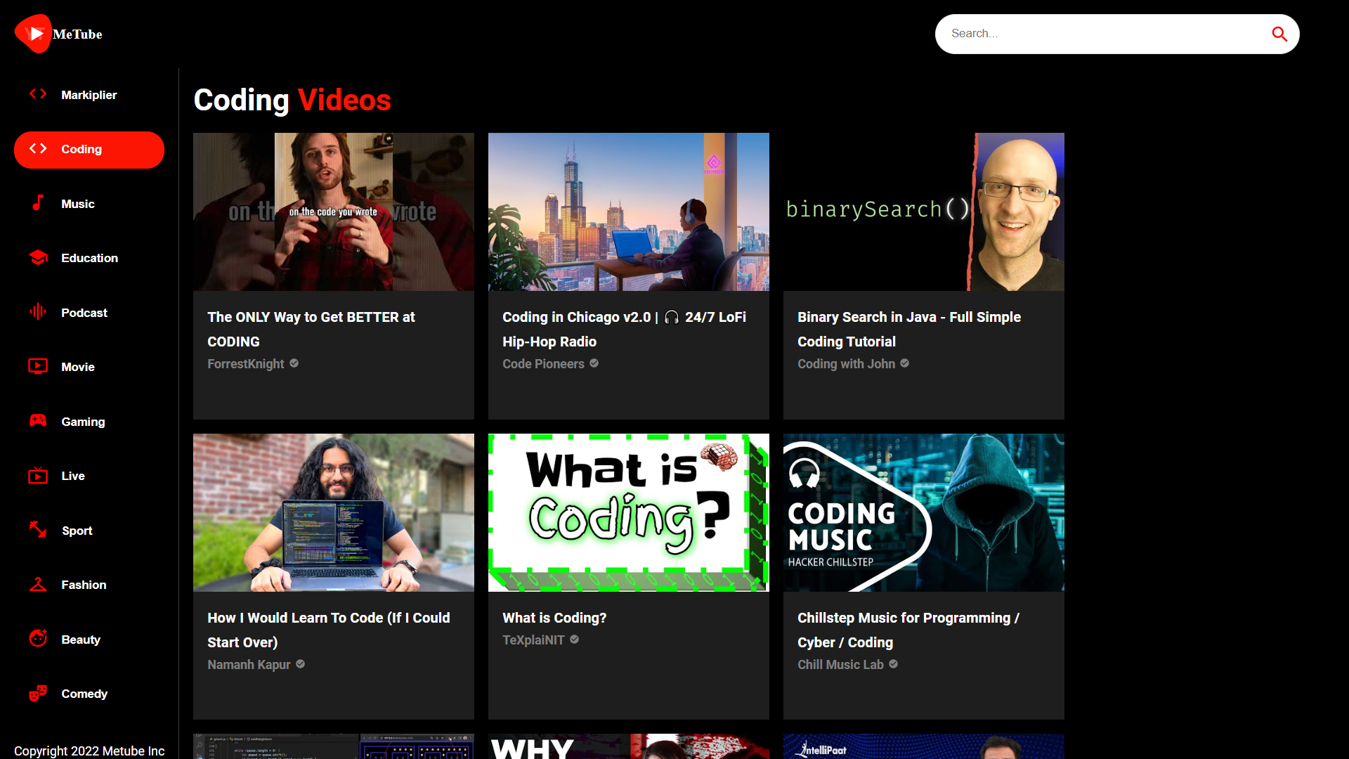 GitHub - ZEscanor/metube: A youtube clone