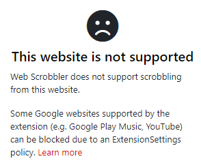 Web Scrobbler Extension Problem · Issue #2510 · web-scrobbler/web-scrobbler · GitHub