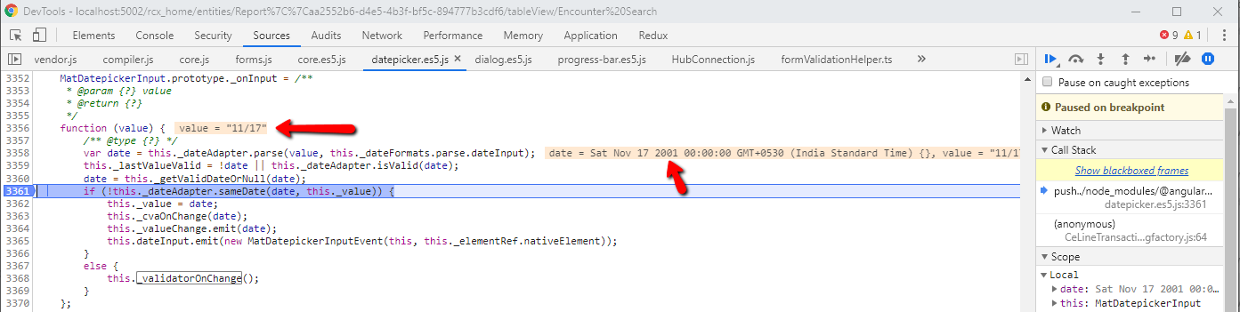 FormControl updateOn blur mode not working properly only for datepicker control. · Issue #16461 ...