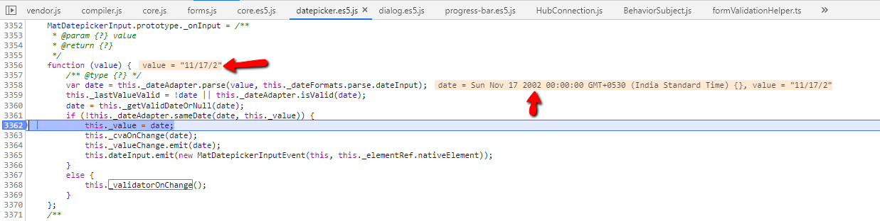 FormControl updateOn blur mode not working properly only for datepicker control. · Issue #16461 ...