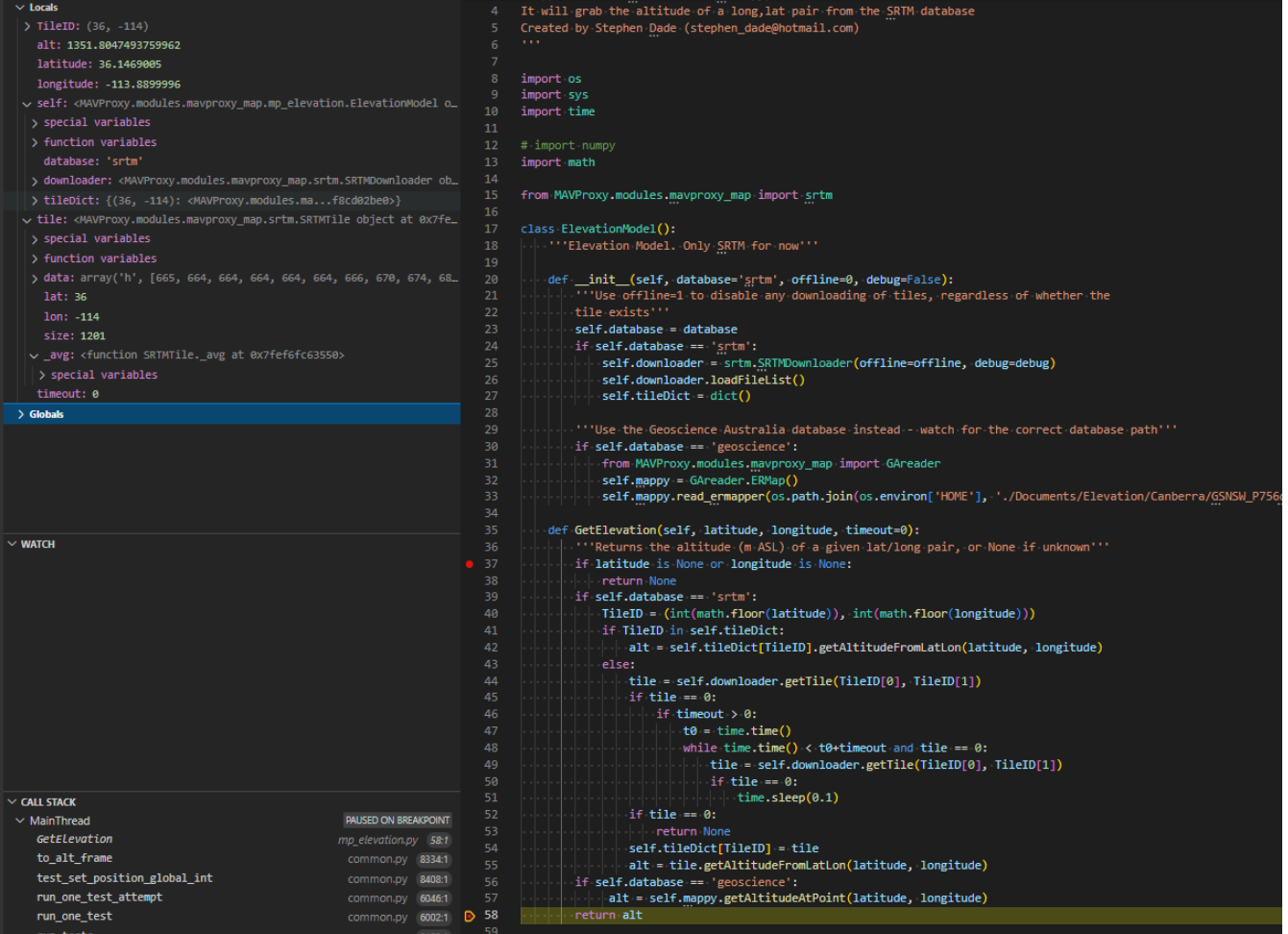 Terrain Height Difference between AP_Terrain::height_asml() & MavProxy::GetElevation() · Issue ...