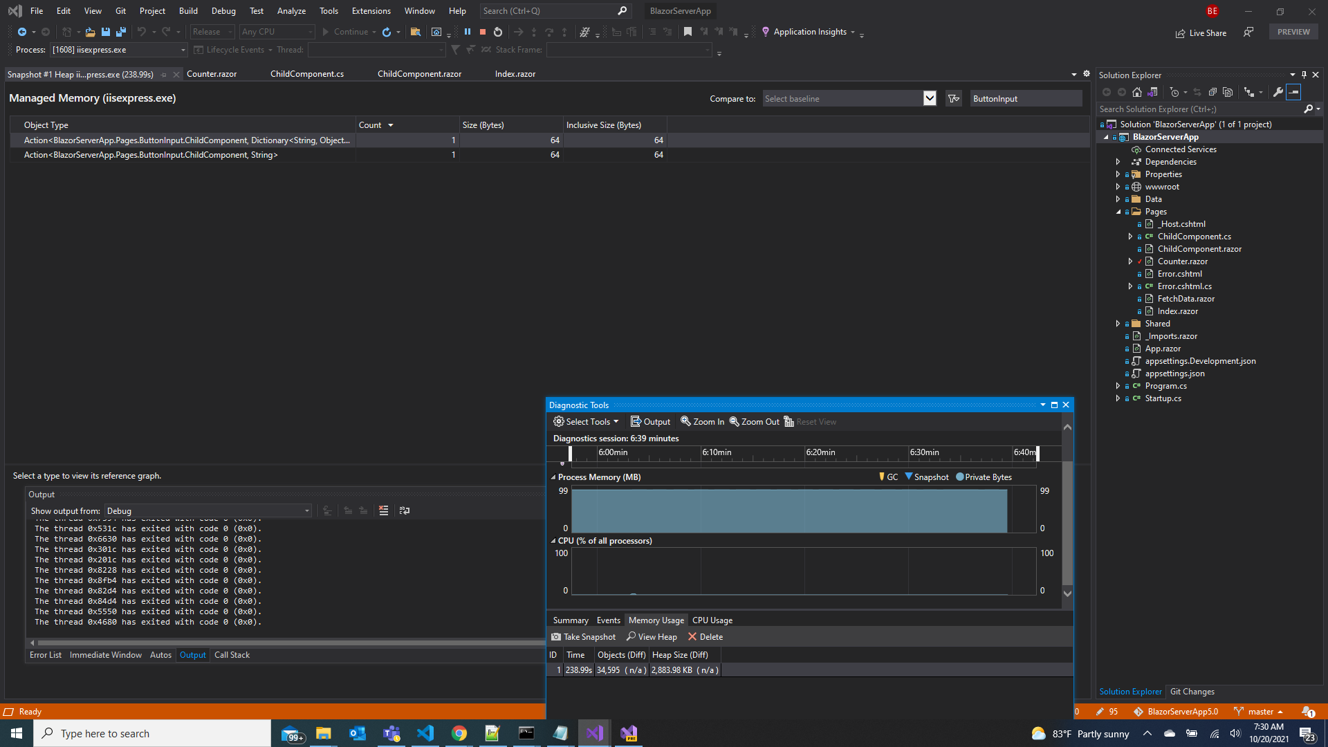 Blazor, the action object type is not disposed. · Issue #37315 · dotnet ...