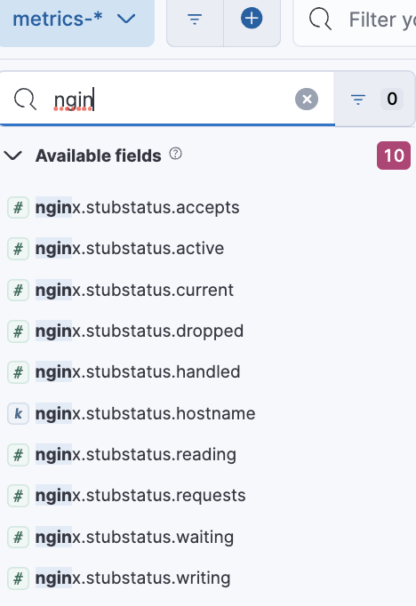 TSDB: Discover fields UI does not change icons counter/gauge field after package upgrade to TSDB ...