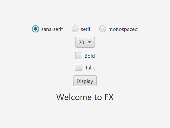 GitHub - RenijS/JavaFX_FontSelector: Shows working on font using ...