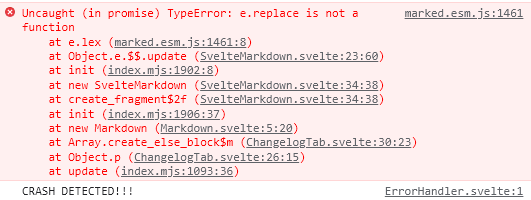 BUG: Crash when viewing release changes · Issue #507 · dbgate/dbgate · GitHub