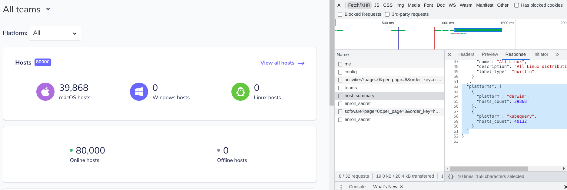 Add new `low_disk_space_count` to `GET /host_summary` response · Issue #7591 · fleetdm/fleet ...