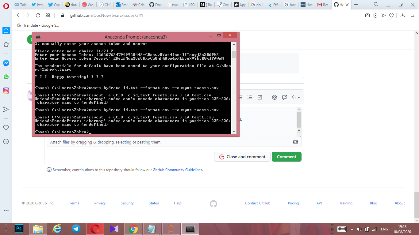 How to only get tweet text while hydrating tweet id? · Issue #341 · DocNow/twarc · GitHub