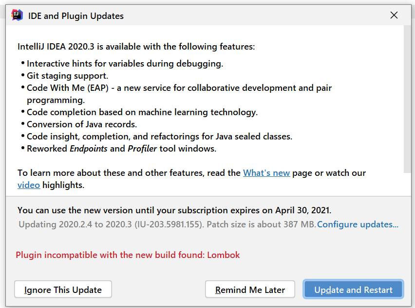 Congratulations! · Issue #987 · mplushnikov/lombok-intellij-plugin · GitHub