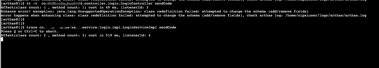 class redefinition failed: attempted to change the schema (add/remove ...