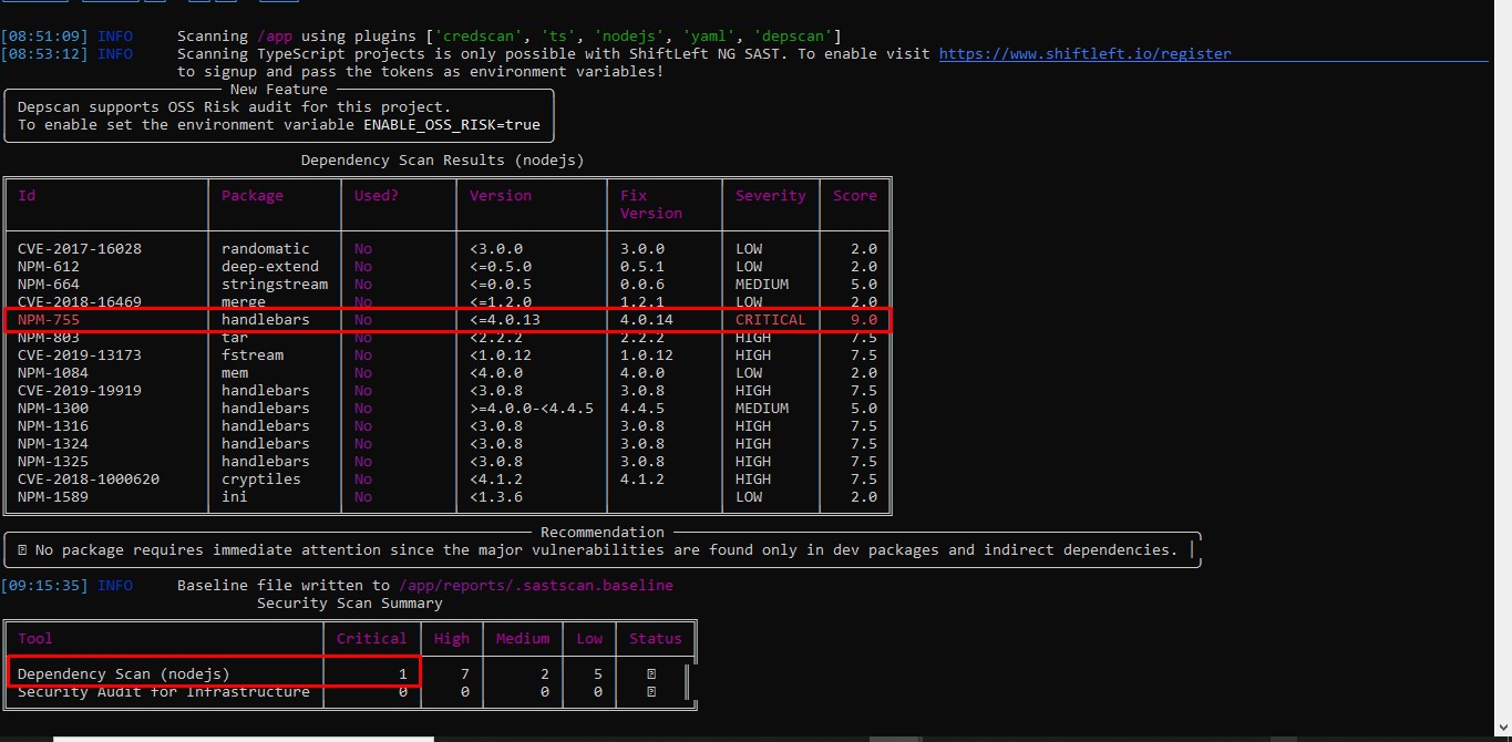 In dependency scan, nested dependency handlebars is vulnerable issue occurs due to lower version ...